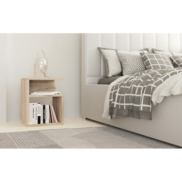 17 Stories NIDO - Minimalist style bedside table - 30x30x40 cm - Bedside table - Side table ...